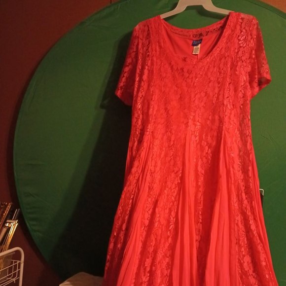 Dresses | Tangerine Lace Dress | Poshmark